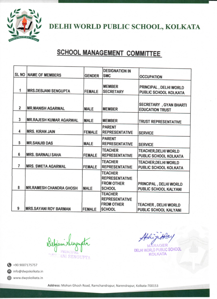 SMC - Delhi World Public School Kolkata